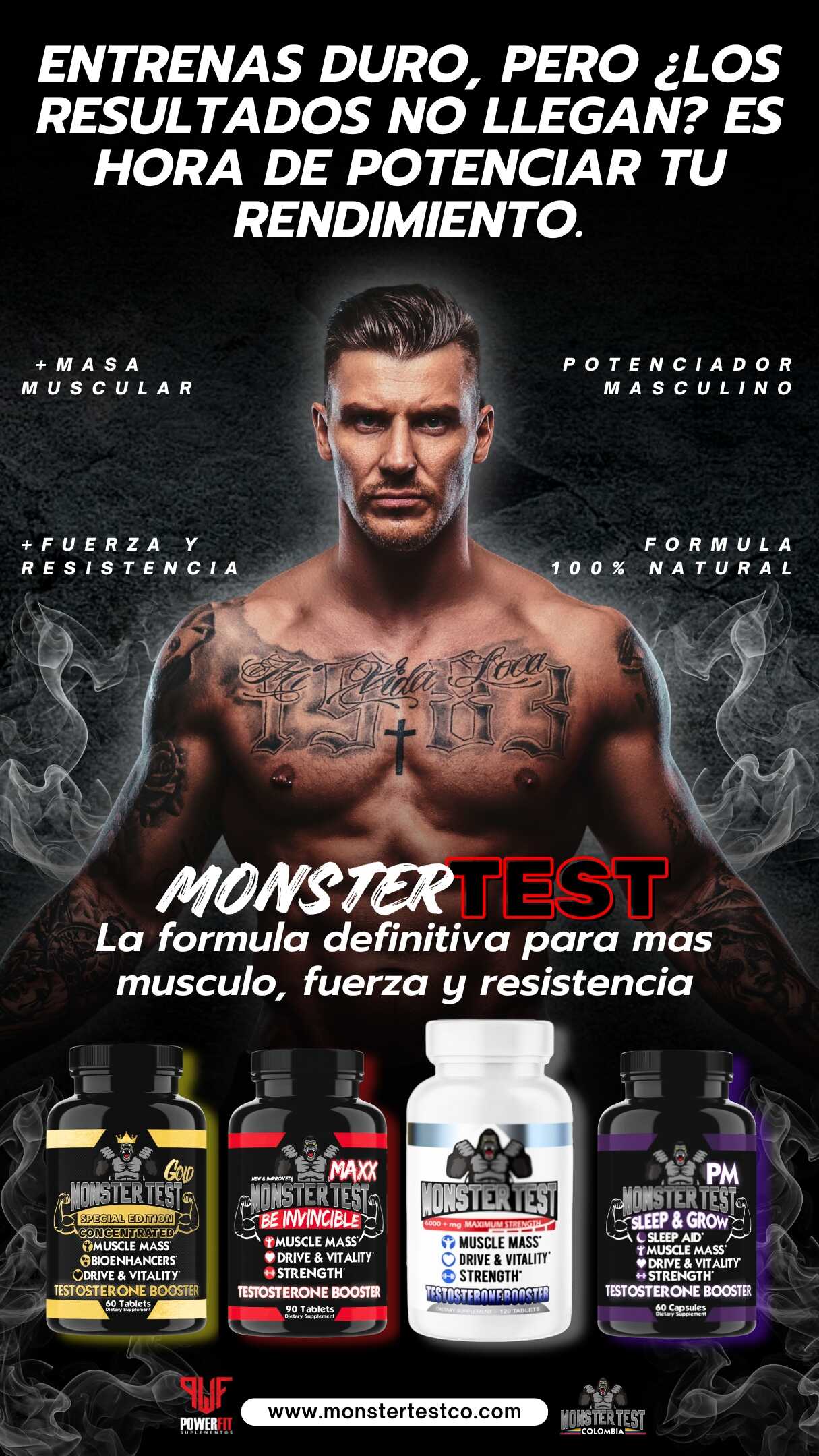 Monster Test - Potenciadores de Testosterona